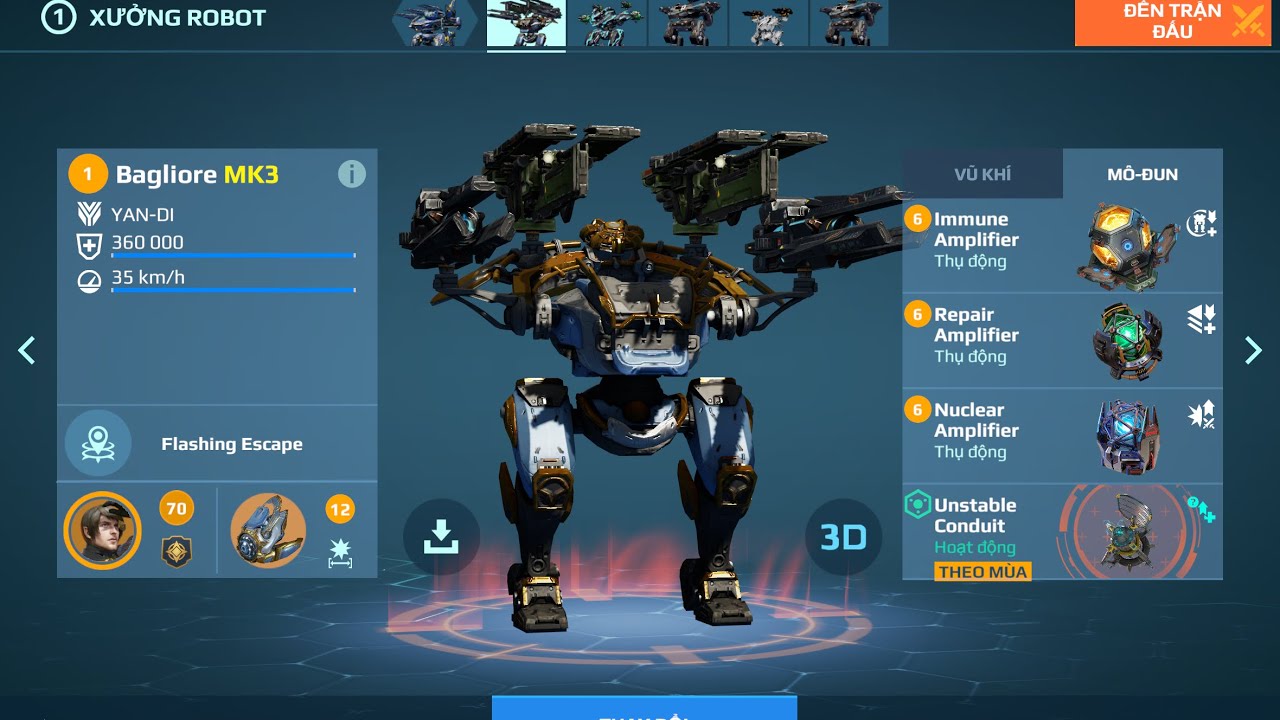 [War Robots] Bagliore solid gauus mạnh vãi cả chưởng - YouTube