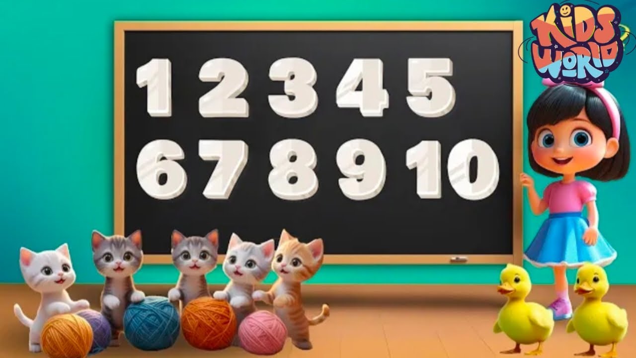 Learn to Count 1 to 10 with This Fun Number Song for Kids | Kids Songs ...