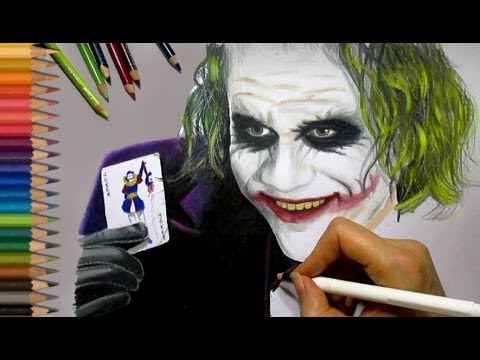 Joker Çizimi - Nasıl Joker Çizilir? Hızlı Çizim Teknikleri | Speed Drawing The Joker Heath Ledger