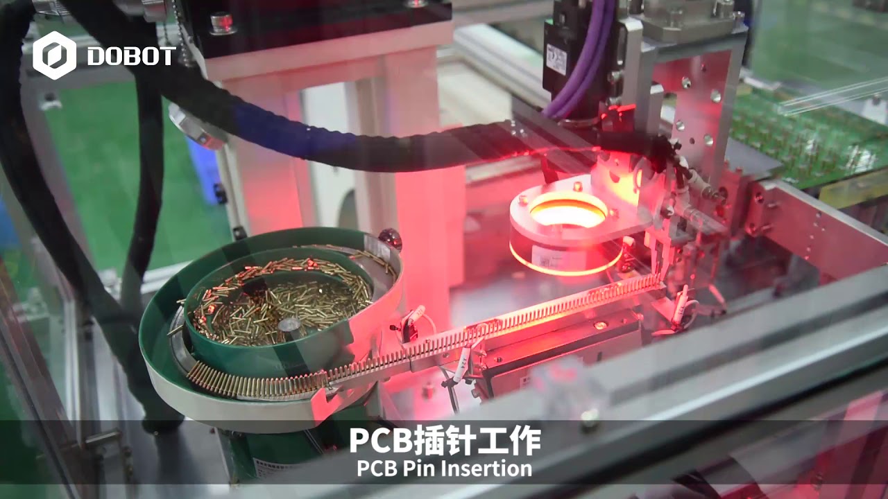 PCB Automatic workstation for feeding materials and inserting pins 1 ...