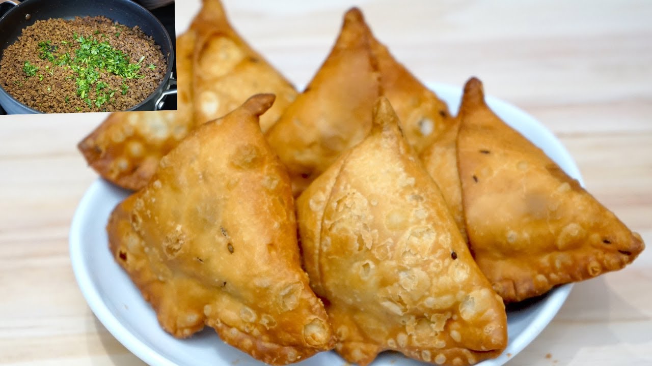 Keema Samosa recipe | keemay wala samosa | bakery style keema samosa ...