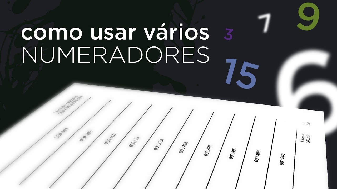 Como usar vários numeradores no CorelDRAW - YouTube