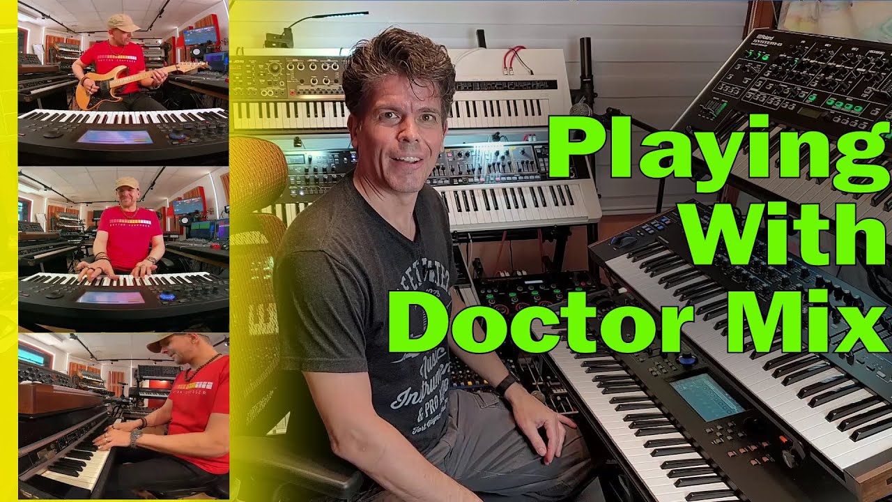 Using my Novation Summit to build a track from Doctor Mix - YouTube