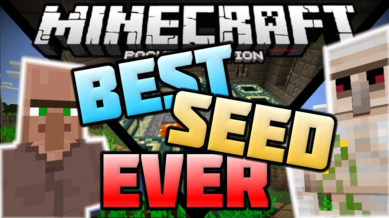 4 VILLAGES + STRONGHOLD at SPAWN! - Biggest Village in MCPE 1.0 ...