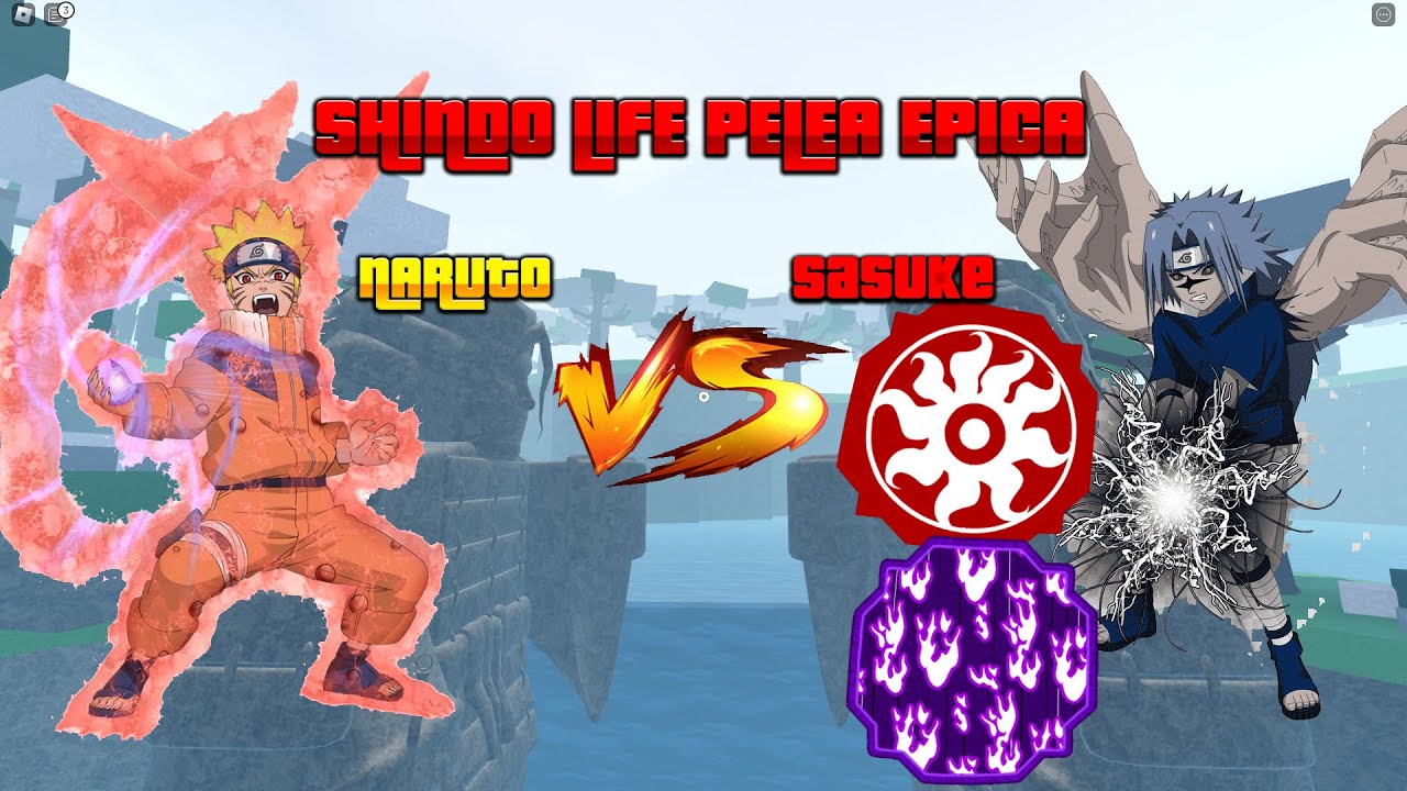 Sasuke Vs Naruto Pelea Shindo Life Pelicula - YouTube