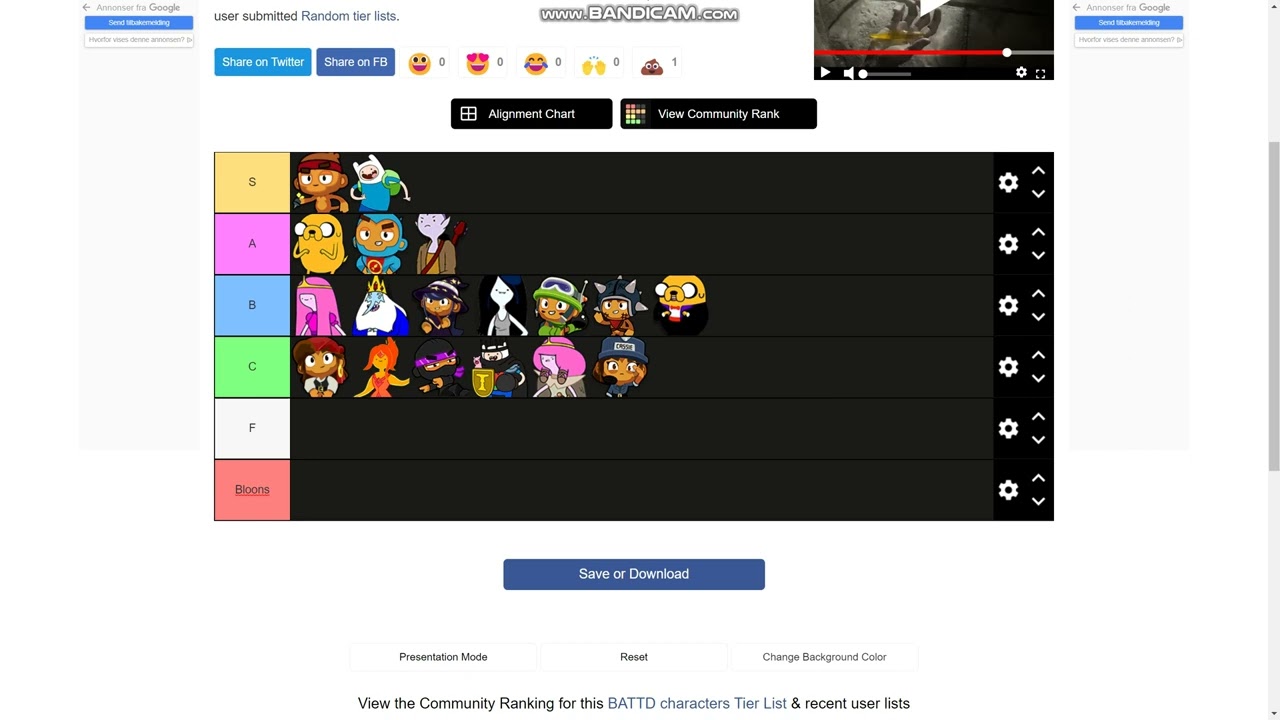 Bloons adventure time TD character tier list - YouTube