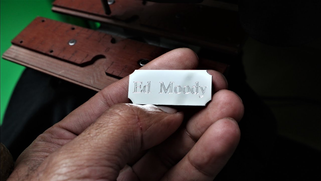 Custom Engraving small metal silver plate engrave - YouTube