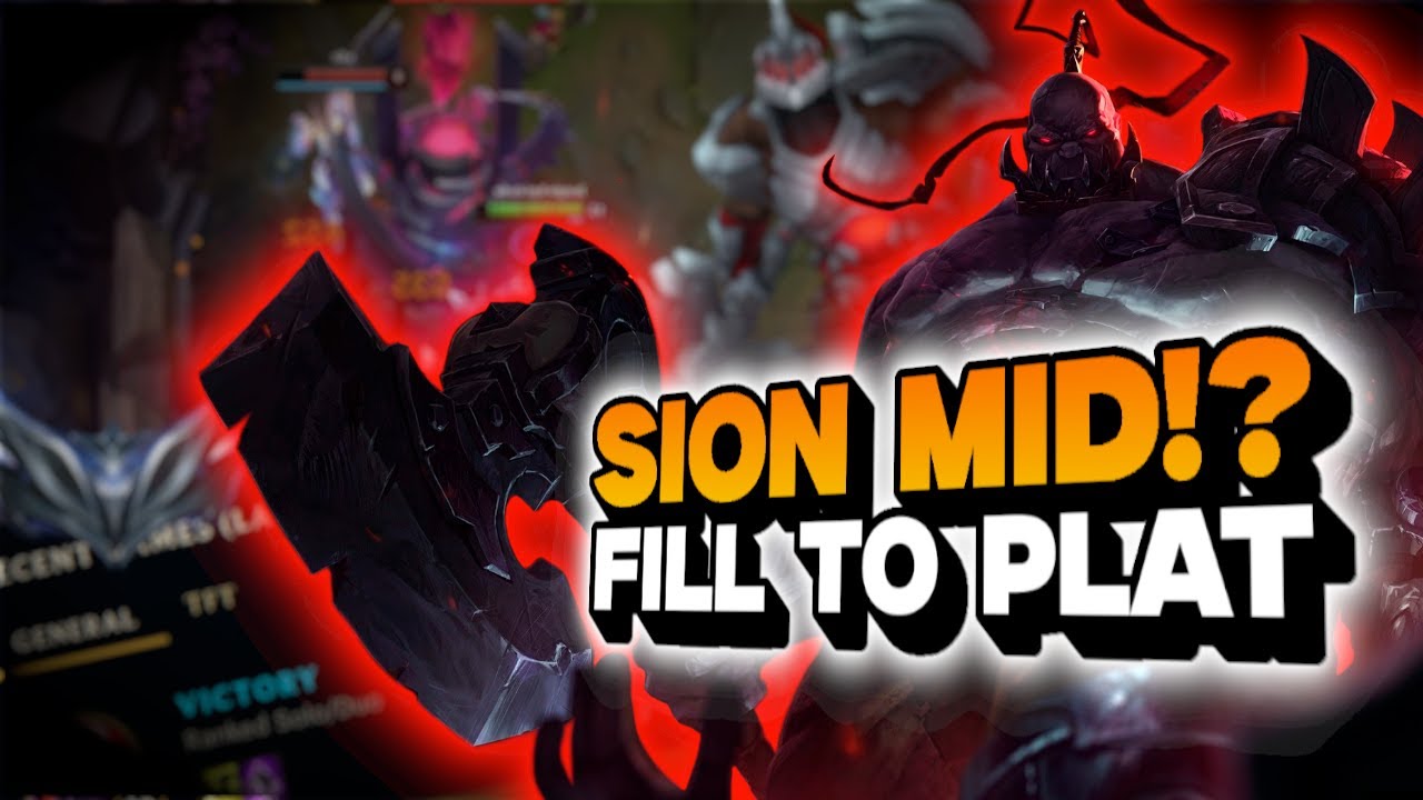 SION MID carries Low Elo!? The Bausffs of Silver! - YouTube