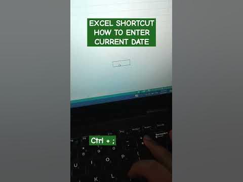 Excel shortcut Enter the current Date #shorts #excel #exceltutorial - YouTube