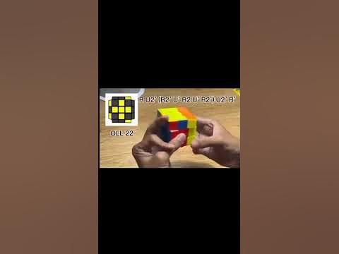 OLL 22 Algorithm Fast - YouTube