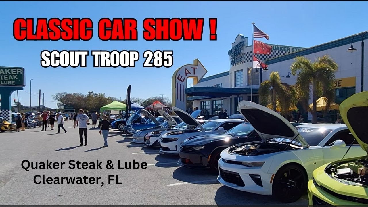 Scouts Troop 285 Classic Car Show 2024. Hot Rods Muscle Cars - YouTube