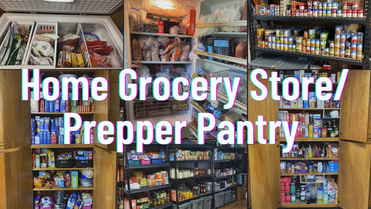 Home Grocery Store / Huge Pantry & Freezer Tour / Prepper Pantry Tour ...