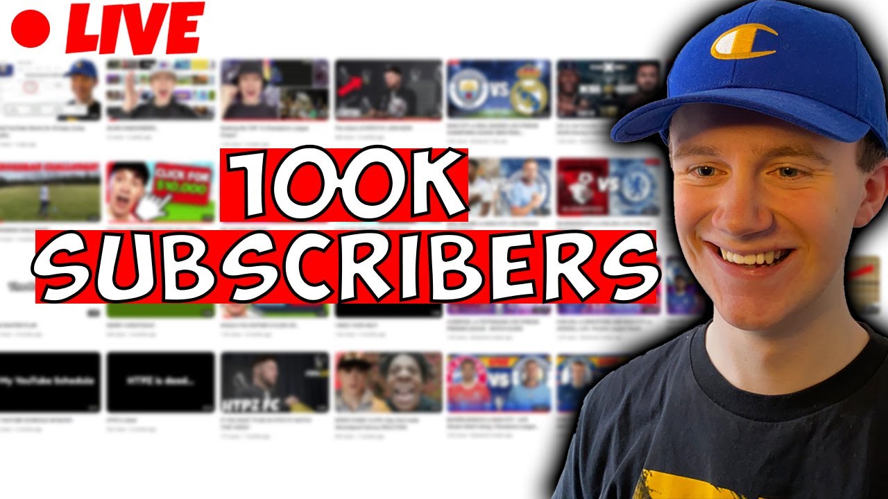 Hitting 100,000 SUBSCRIBERS LIVE!! - YouTube