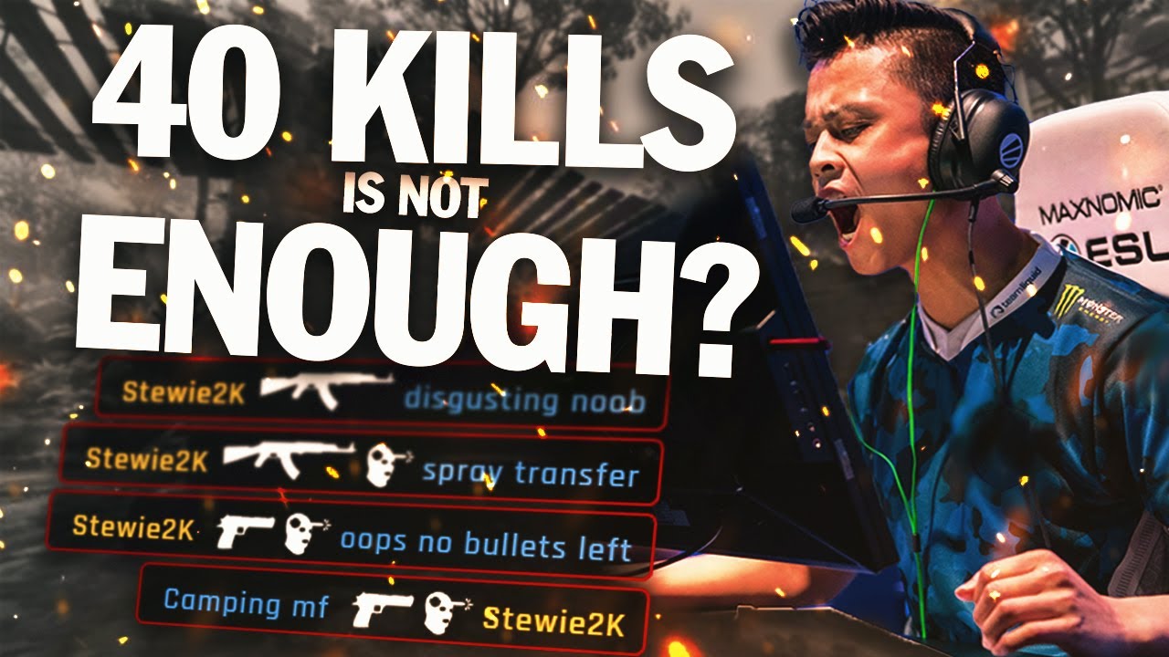 STEWIE DROPPING 40 IN CS2 SOLO PREMIER - YouTube