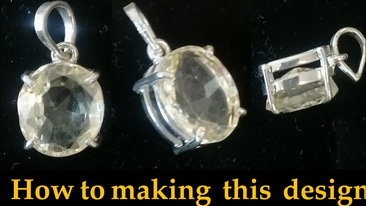 silver locket how to make design - YouTube
