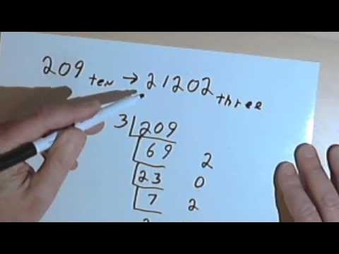 Converting Numbers from Base-10 to other Bases127-1.13a - YouTube