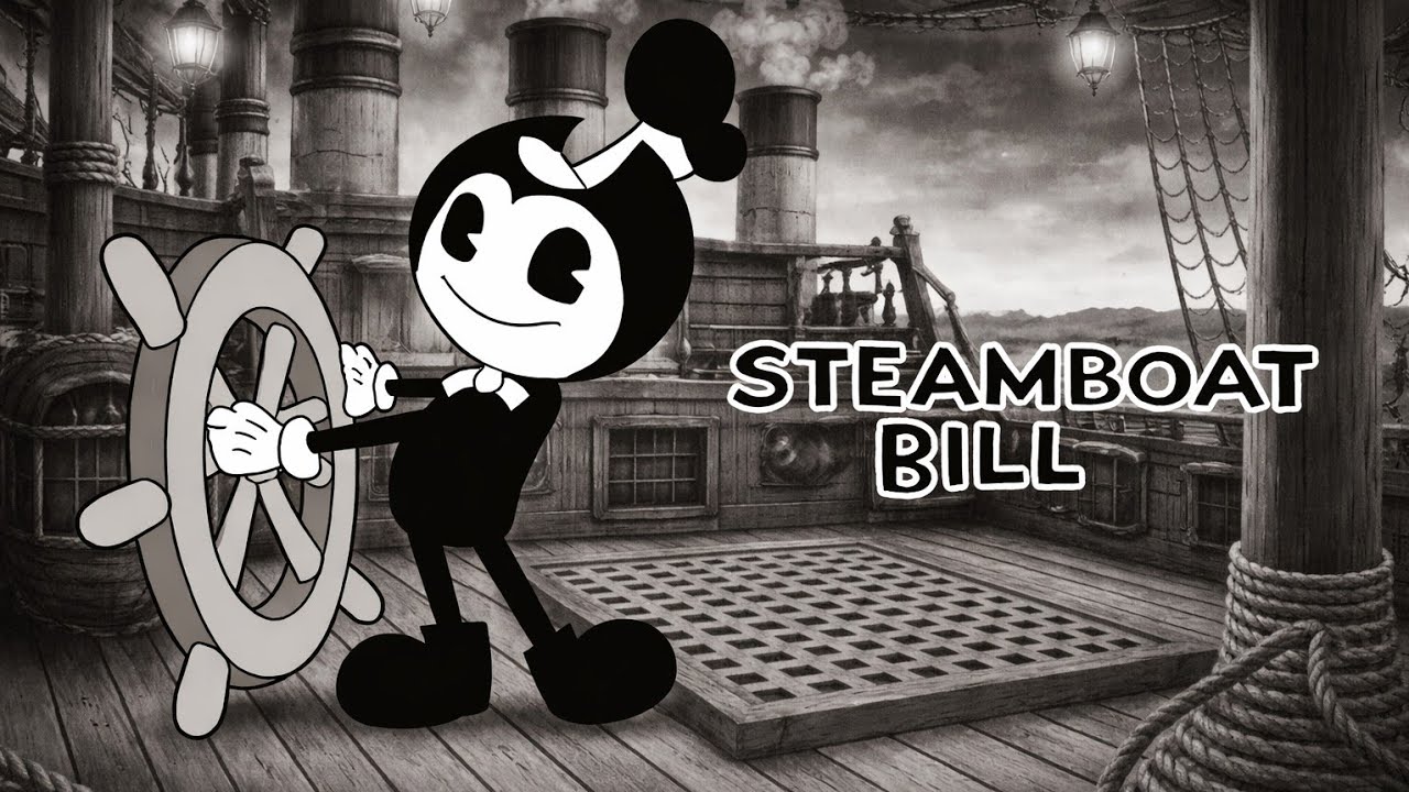 Bendy Cartoons en "Steamboat Bill" (Episodio 6 de Bendy Cartoons 📽 🎞 ...