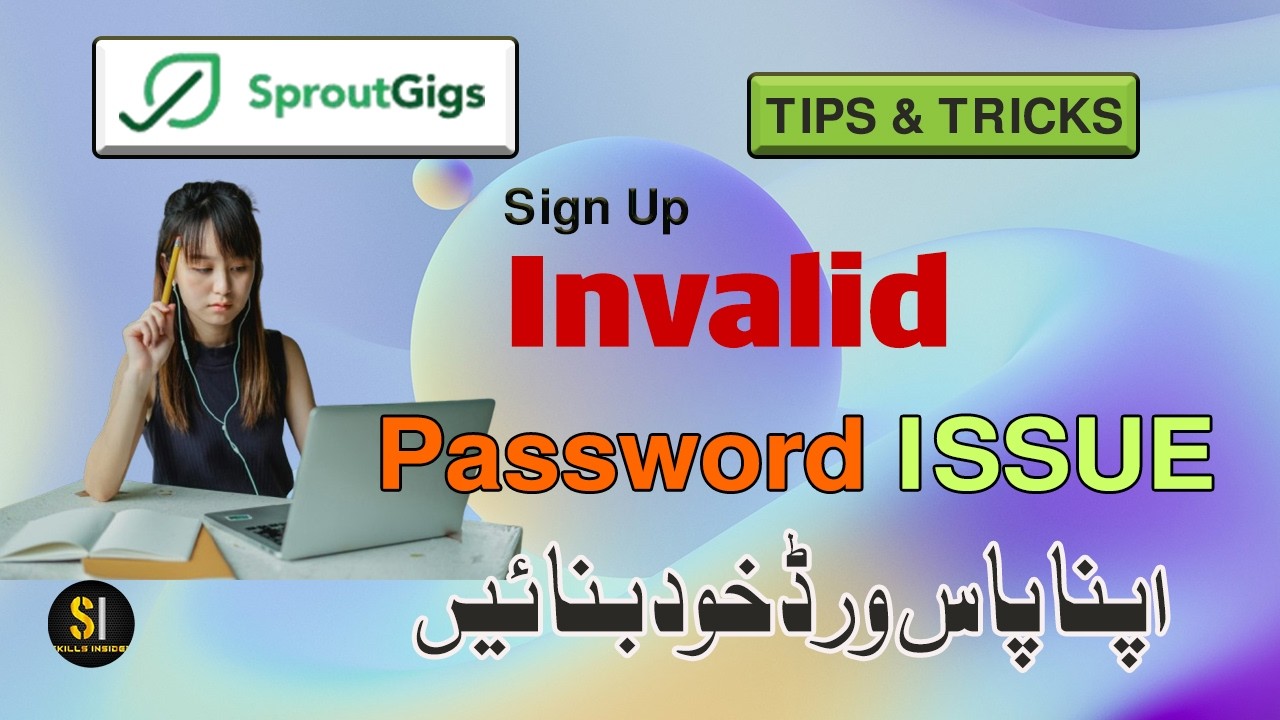 SproutGIgs Password Problem SOLVED | Secret Tips - YouTube