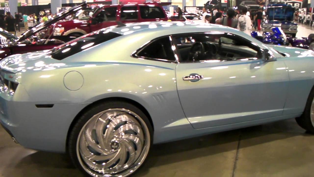 www.DUBSandTIRES.com 2012 Chevy Camaro Review 26'' DUB Spinners Custom ...