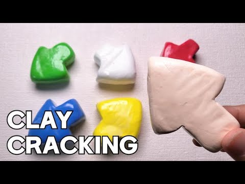 화살표 점토 클레이 | RAINBOW CLAY CRACKING | ASMR - YouTube