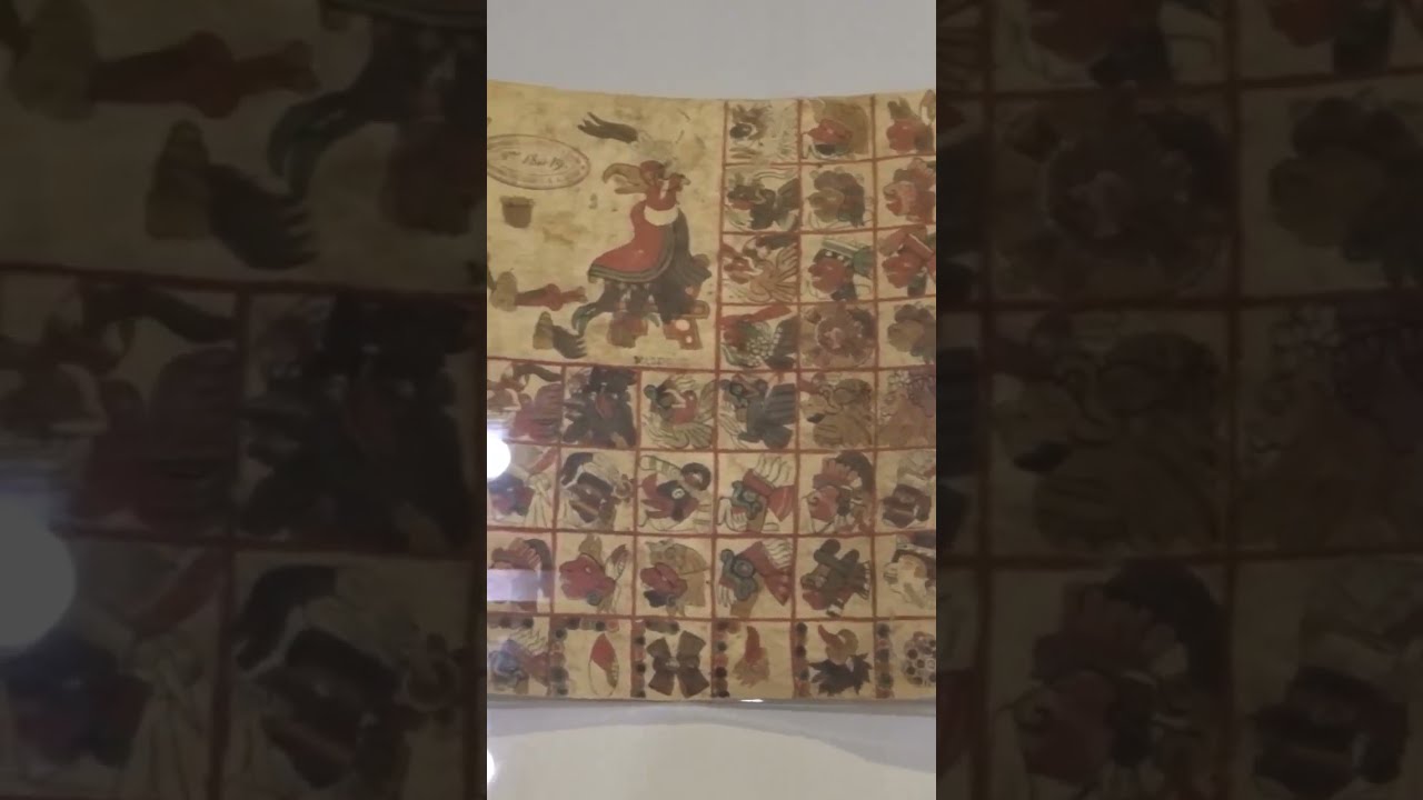 An AZTEC CALENDAR CODEX: Tonalamatl Aubin - YouTube