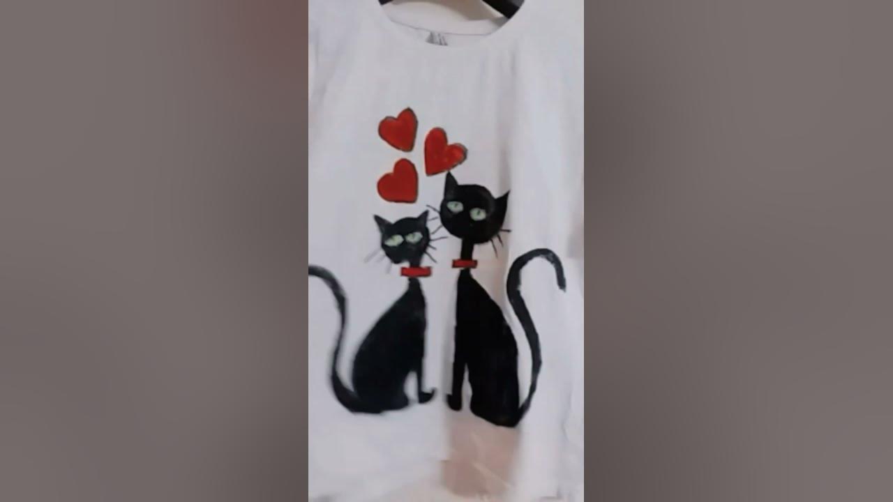 Tshart#with#cat#penting#mini#velog#youtube - YouTube