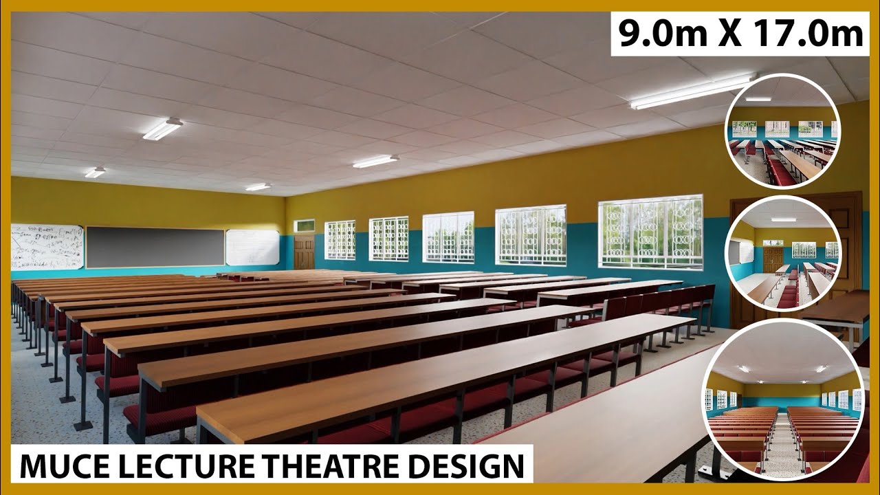3d Replica of the Mufulira College of Education Lecture Theatre (9.0m X ...