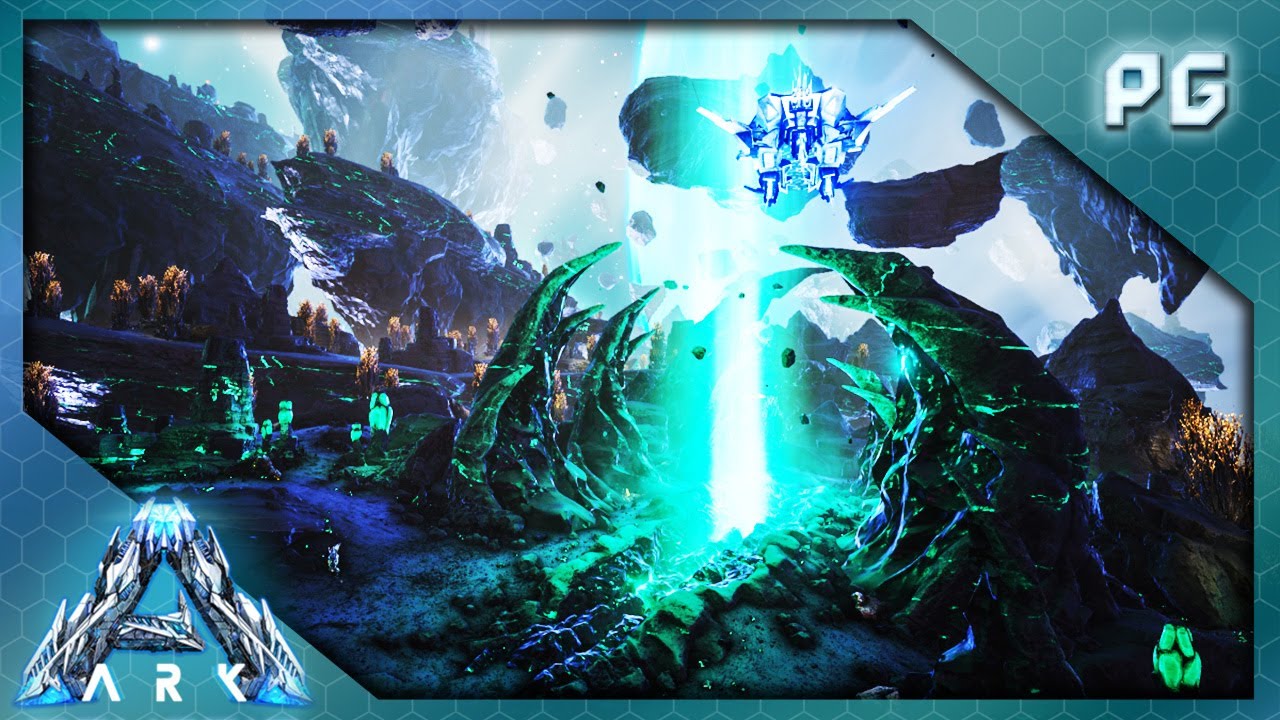 ARK Genesis EP03 - Farmando Na Lua Ambergris, Comida De Baby Magmasaur ...