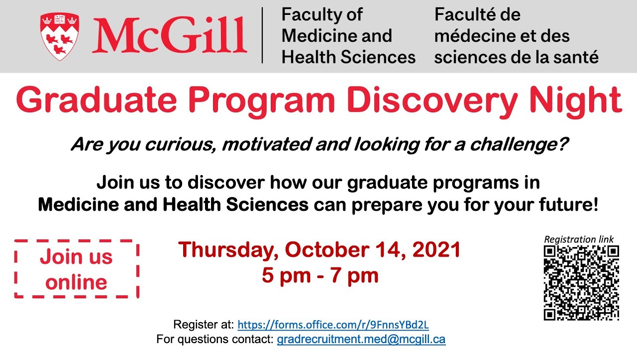 Faculty of Medicine & Health Sciences - Graduate Program Discovery ...
