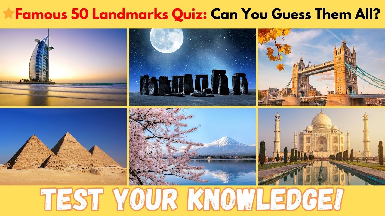 💯Ultimate Famous 50 Landmarks Quiz How Many Can You Name ? | Quiz - YouTube