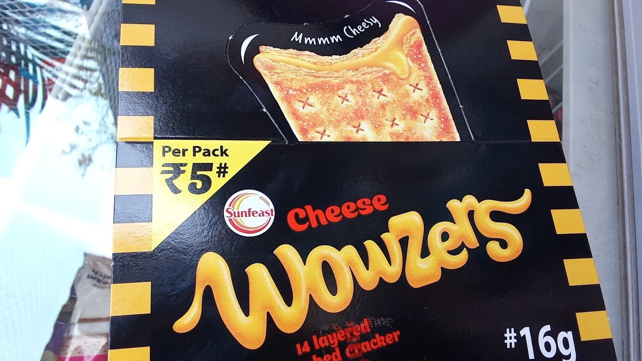 Sunfeast Cheese 🧀 Wowzers cracker Rupees 5 only BOX 24 pack Rupees 120 ...