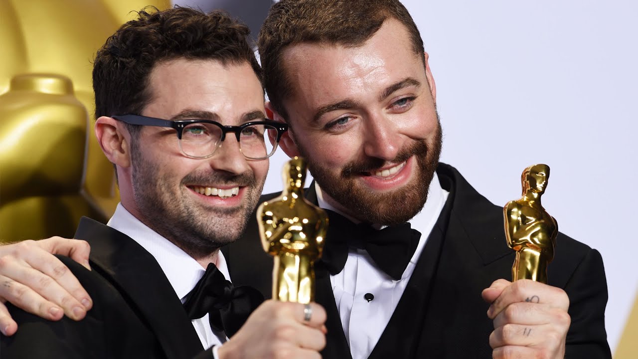 Sam Smith and Jimmy Napes - Oscars Full Backstage Interview - YouTube