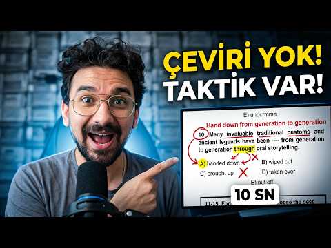 10 Saniyede Kelime Sorusu Çözme Taktikleri | YDS - YÖKDİL - YDT 2026