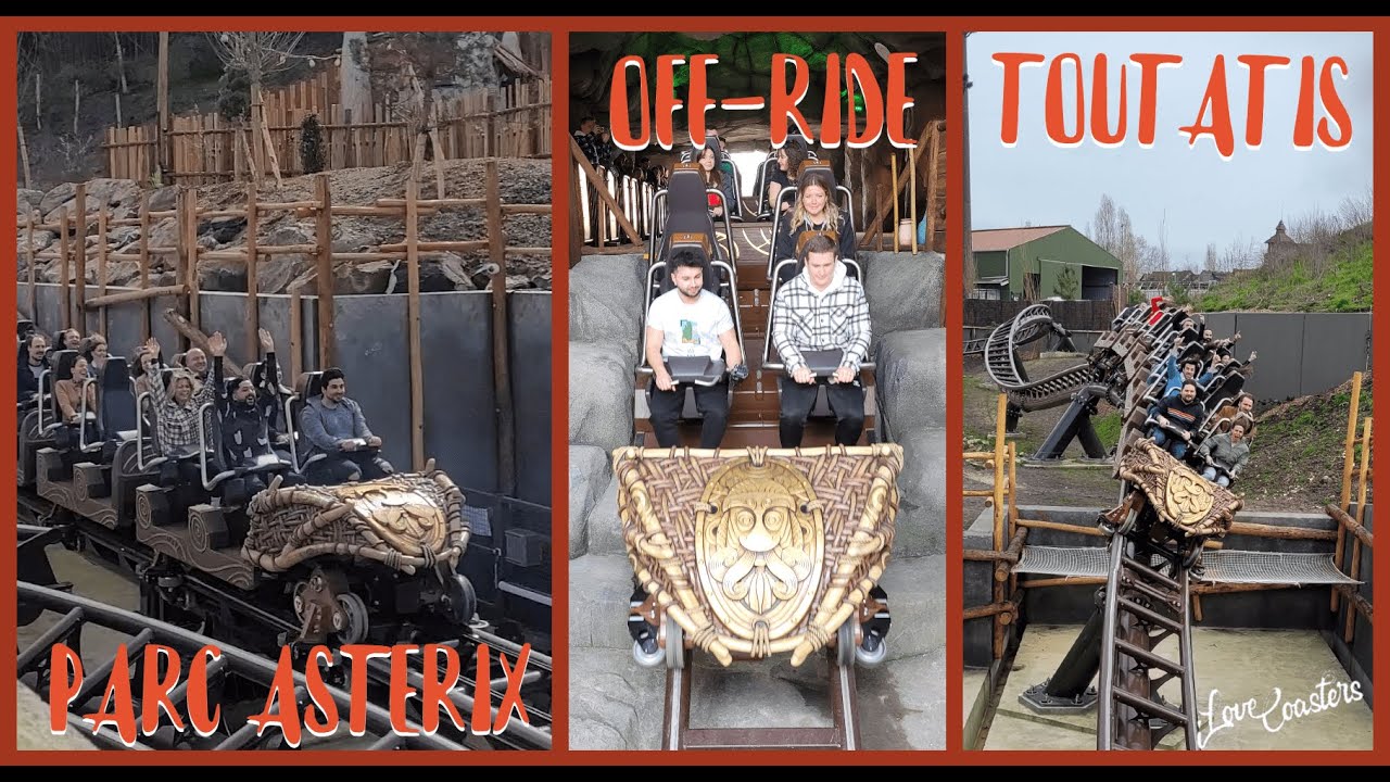 TOUTATIS OFF-RIDE - Ouverture PARC ASTERIX 2023 - YouTube