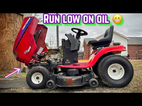 CRAFTSMAN RIDER ENGINE SEIZED WHILE MOWING (CAN WE SAVE IT) - YouTube