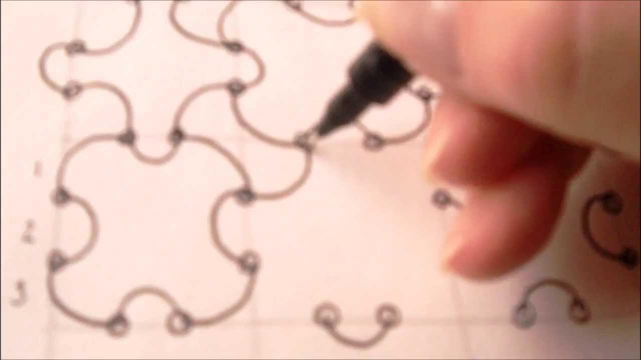How to draw tanglepattern 8's Parte Dos - YouTube