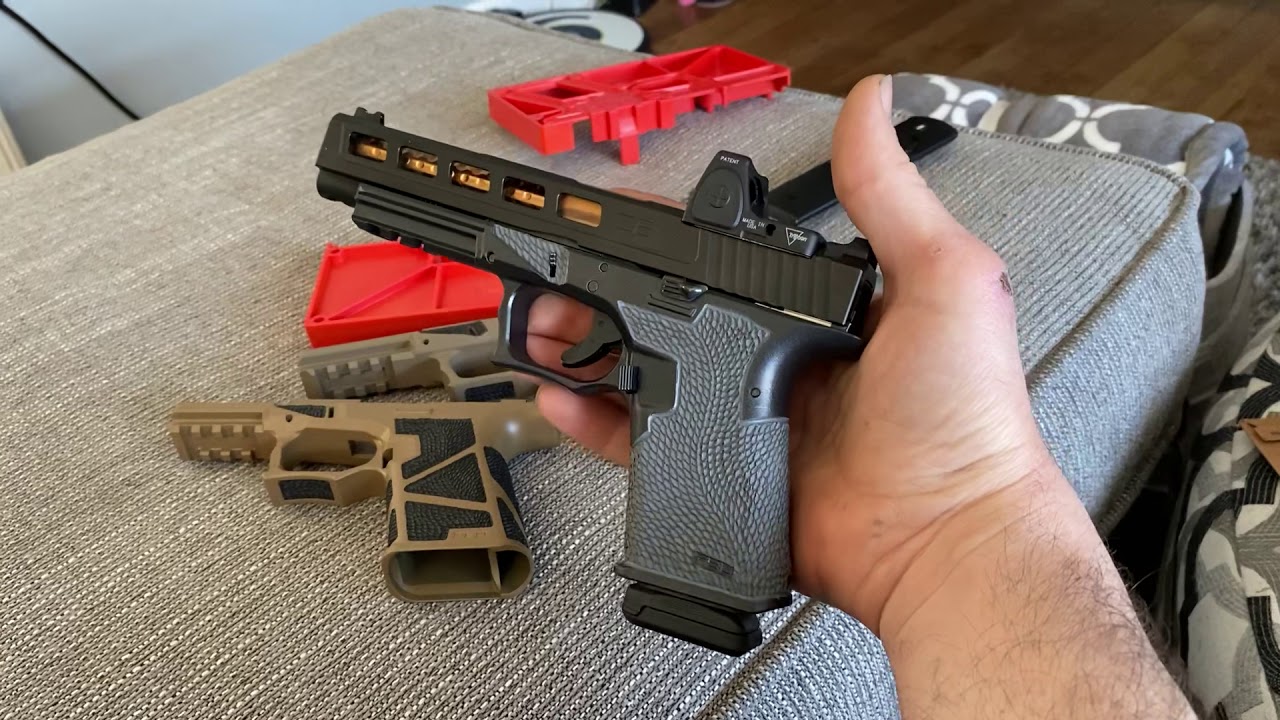 Custom stippled polymer 80 frames - YouTube