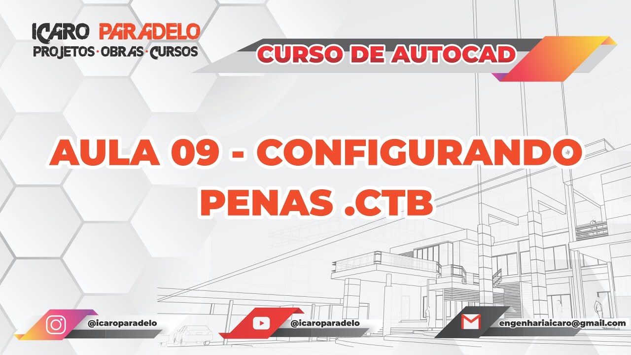 CURSO DE AUTOCAD - CONFIGURANDO PENAS .CTB - YouTube