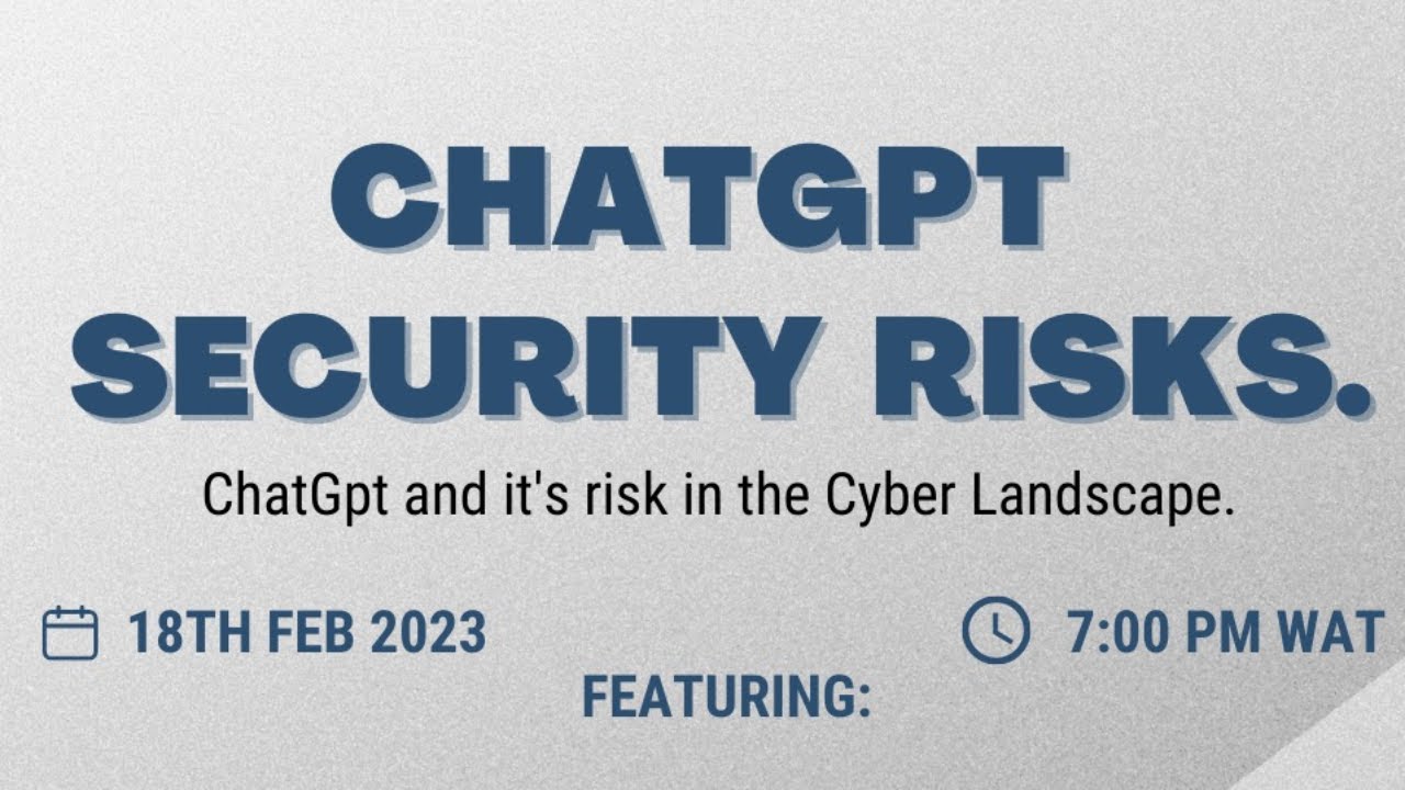Chat Gpt Security Risks Youtube