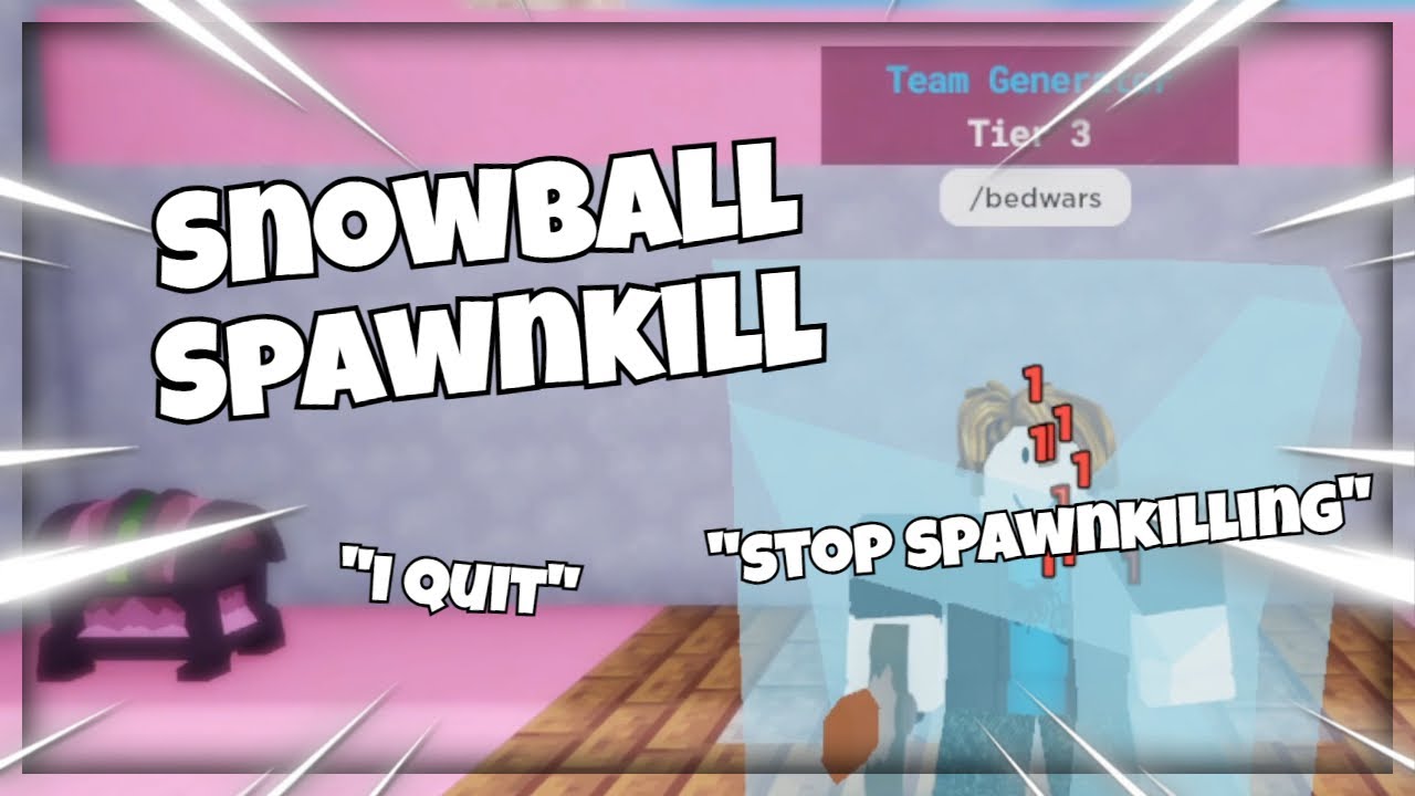I Spawn Killed Until They Rage Quit | Roblox Bedwars - YouTube
