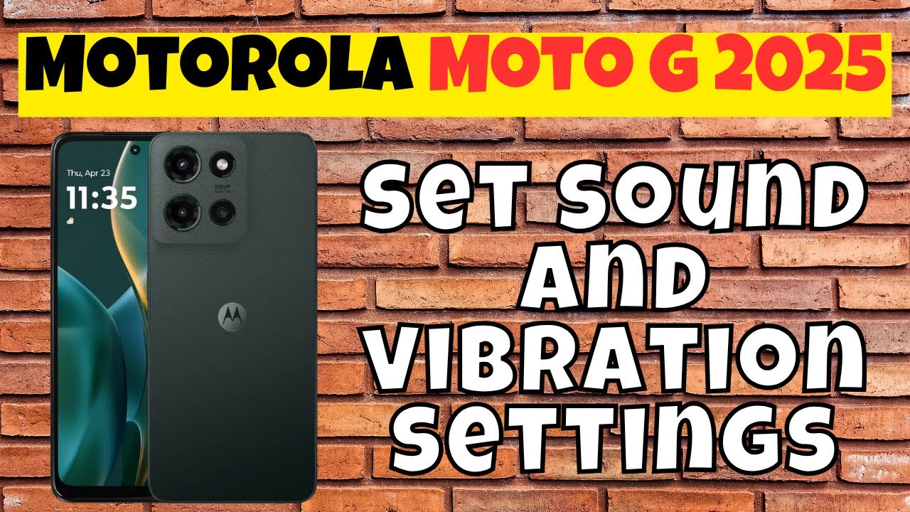 Motorola Moto G 2025 Sound & Vibration Settings || How to set sound and ...