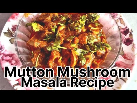 Mutton With Mashroom Masala Recipe 🤤| Mutton Mushroom Curry |Andhra ...