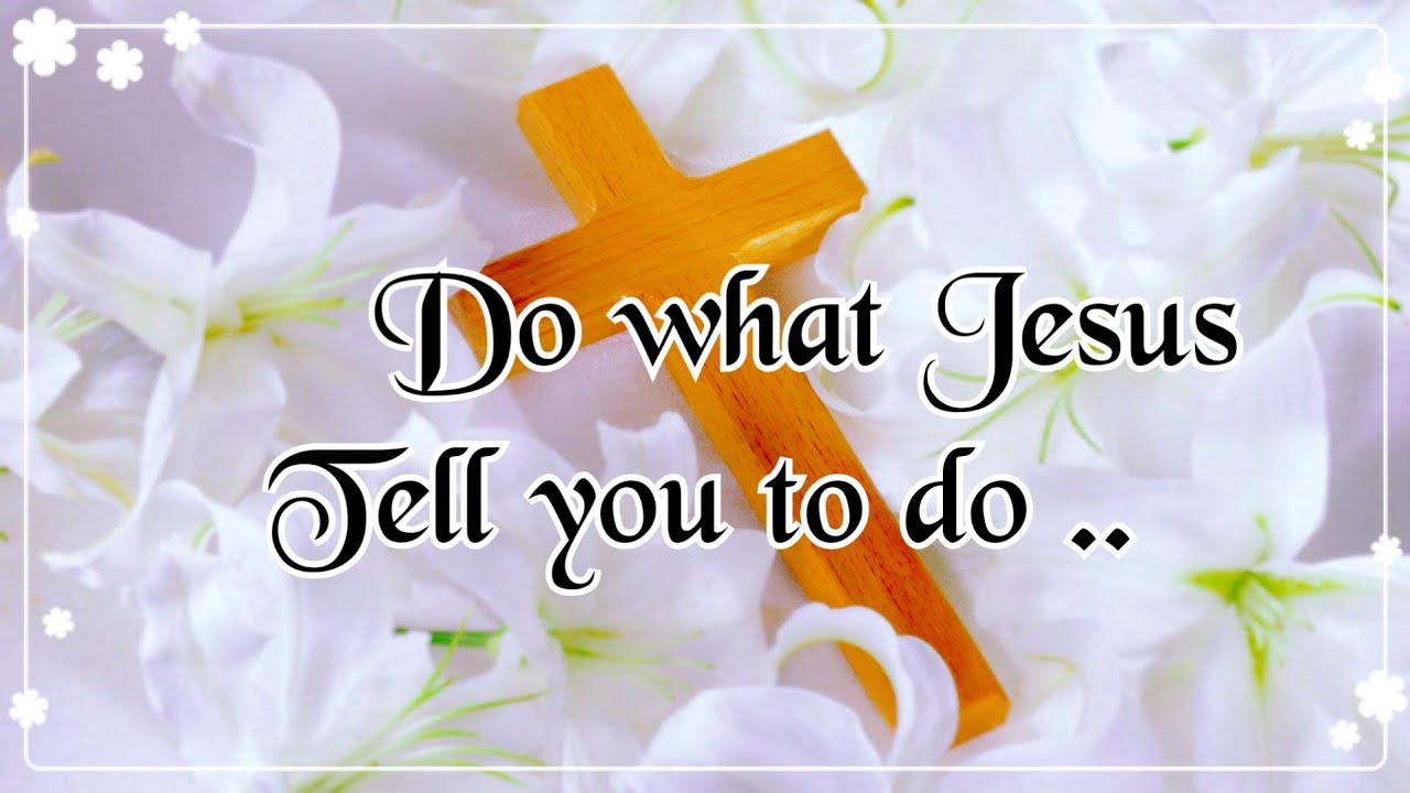 Rebelling against Jesus. Do what Jesus tells you to do - YouTube