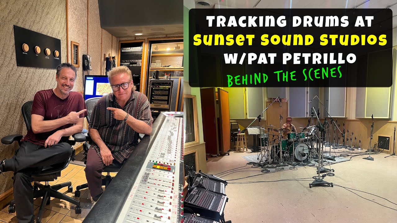 Tracking Drums at Sunset Sound Studios w/Pat Petrillo - YouTube