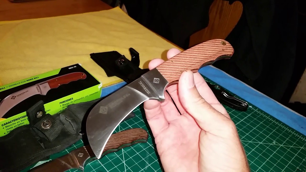 Hawkbill Schrade Greenlee 0652 440C Electricians Utility Knife Custom ...