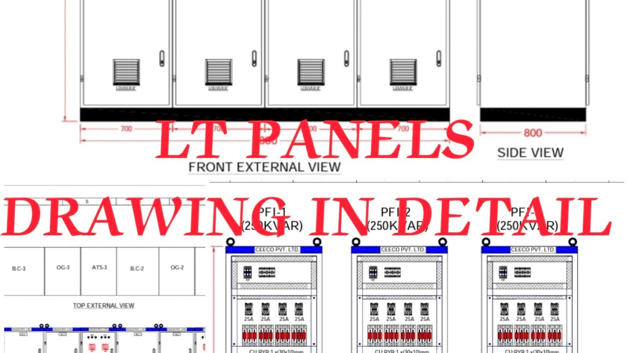 LT PANELS DRAWING | How to assemble LT Panel with drawing | MDB and ...