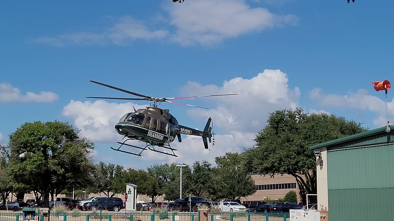 Shannon Hospital AirMed 1 Startup and Lift-off in HD in San Angelo, TX ...
