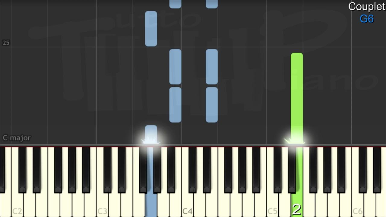 Zazie - J'envoie valser (Piano facile) - YouTube