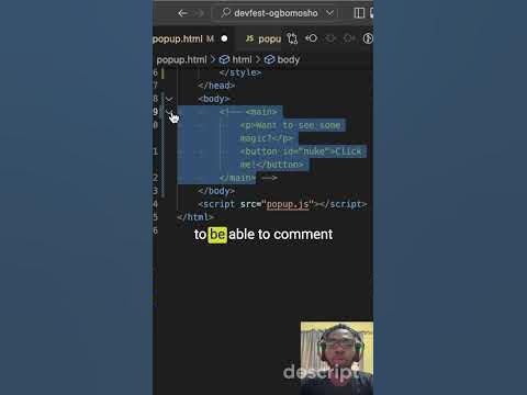 How to comment your code in vscode in 3 easy steps! #shorts - YouTube