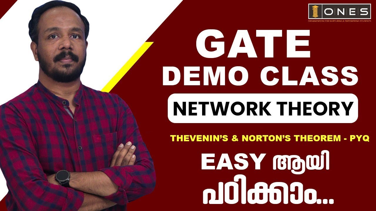 GATE | NETWORK THEORY - DEMO CLASS | THEVENIN'S & NORTON'S THEOREM ...